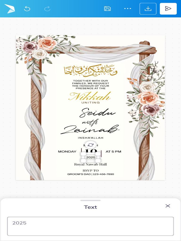 Muslim Wedding Invitation PosterMyWall | PDF