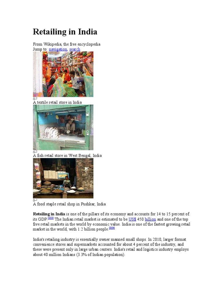 Retailing Landscape in India | PDF | Retail | Economies