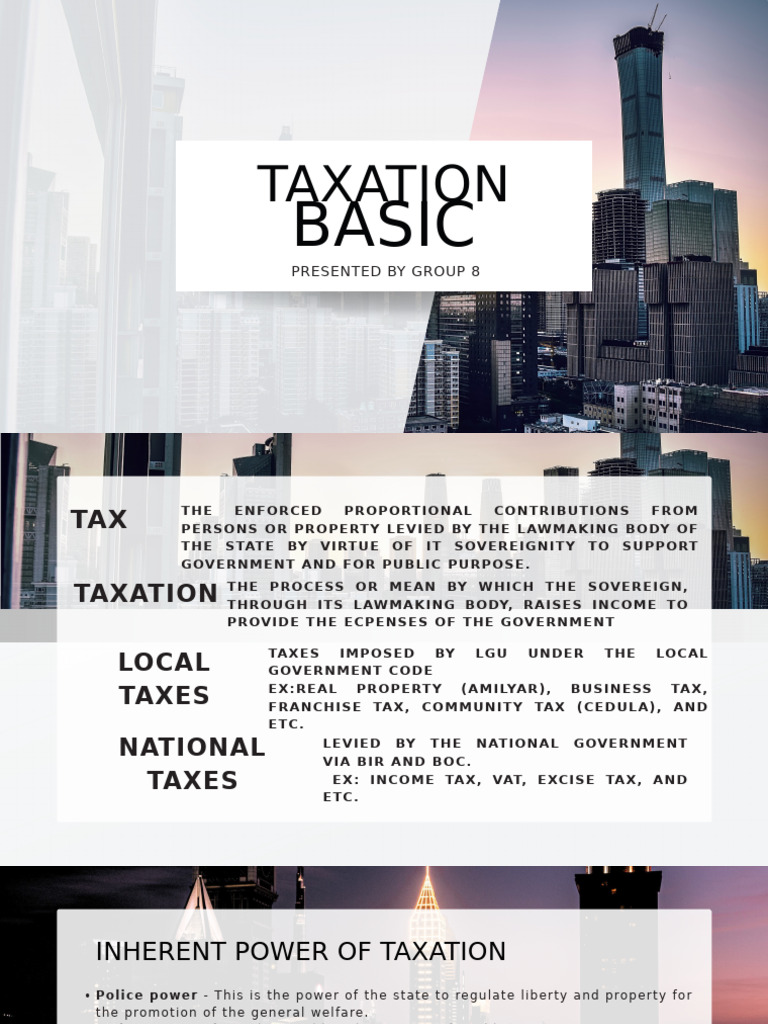 Understanding Taxation Basics and Types | PDF | Taxes | Ad Valorem Tax