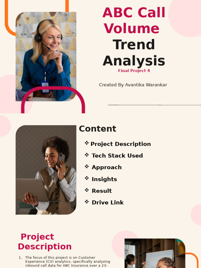 ABC Call Volume Trend Analysis | PDF | Data | Analytics
