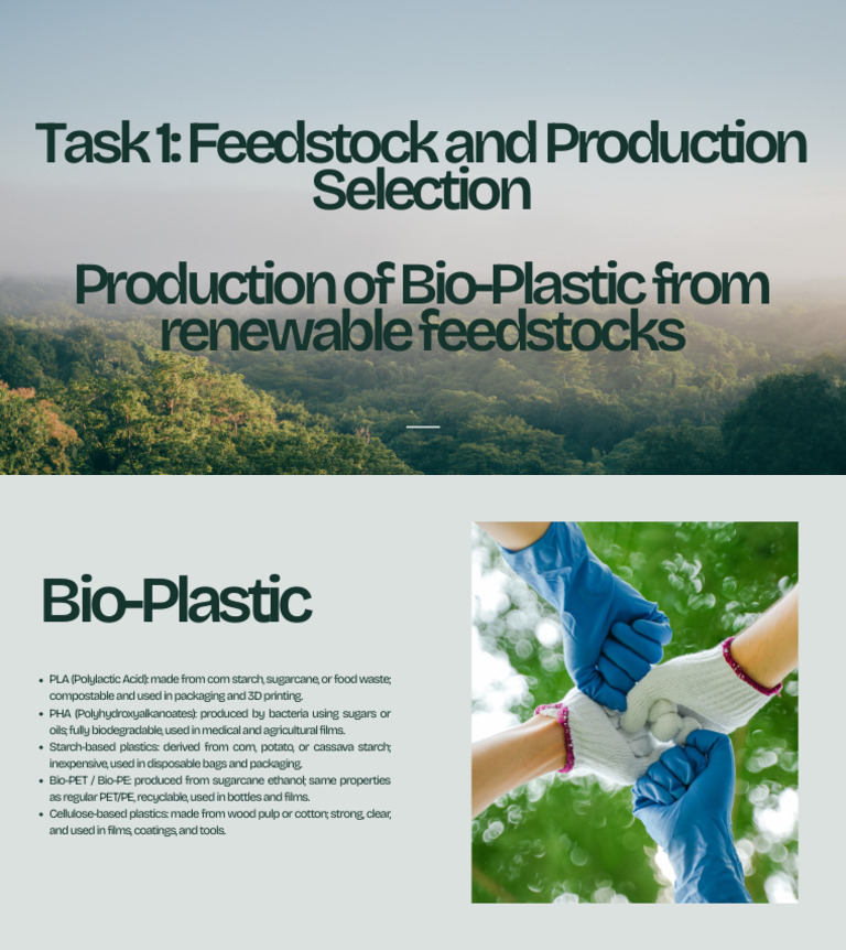Production of Bio-Plastic From Renewable Feedstocks | PDF