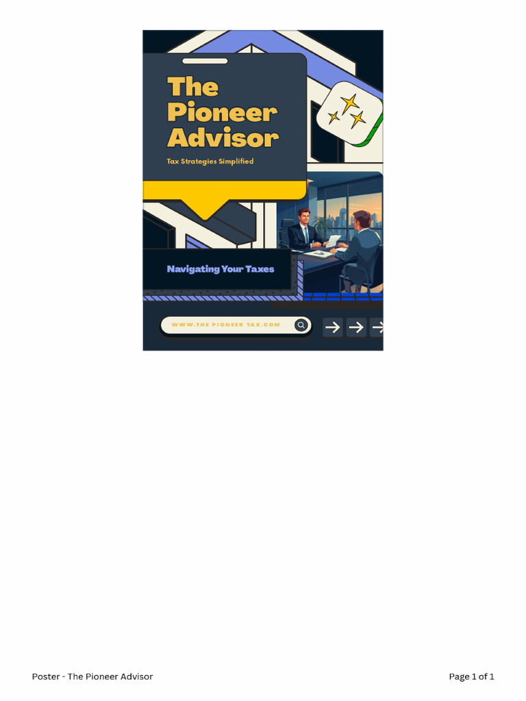 Poster - The Pioneer Advisor PDF | PDF