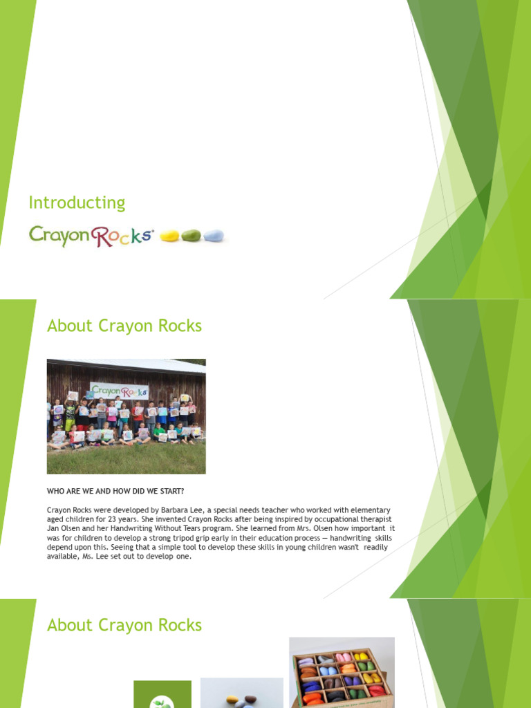 Crayon Rocks: Eco-Friendly Art Tools | PDF | Wax