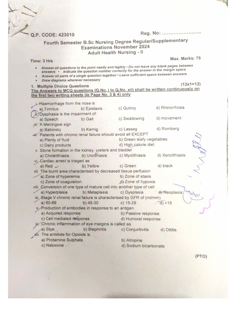 4th Sem Question Papers-@VK PDF | PDF