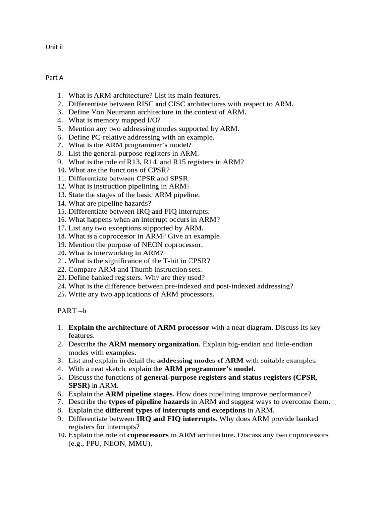 Microcontroller Part A, B ME, Syllabus | PDF | Digital Signal Processor ...