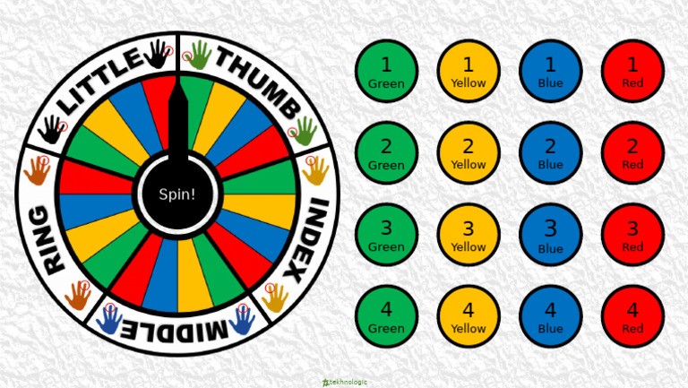 Finger Twister Game Instructions | PDF