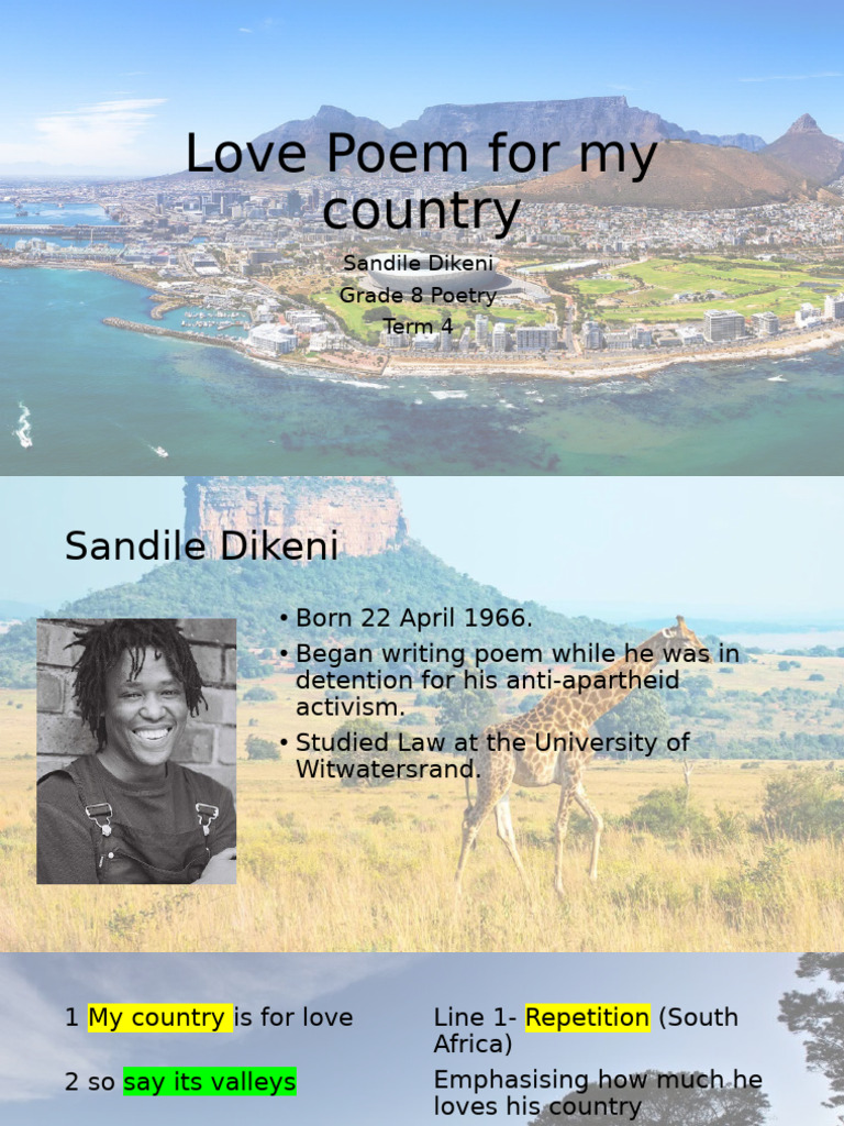 Sandile Dikeni's Love for South Africa | PDF