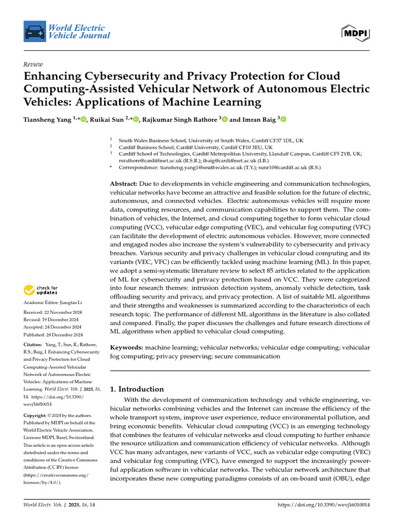 Wevj 16 00014 v2 | PDF | Computer Security | Security