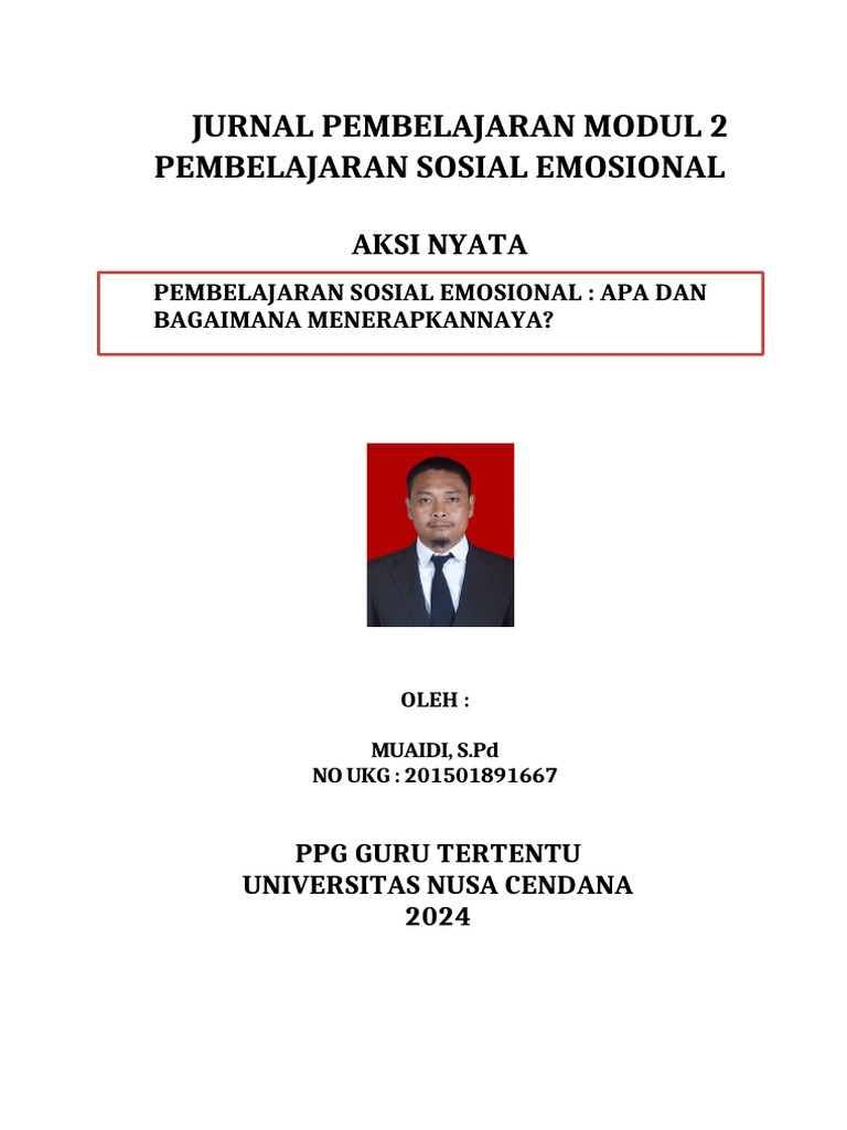 Penerapan Pembelajaran Sosial Emosional | PDF