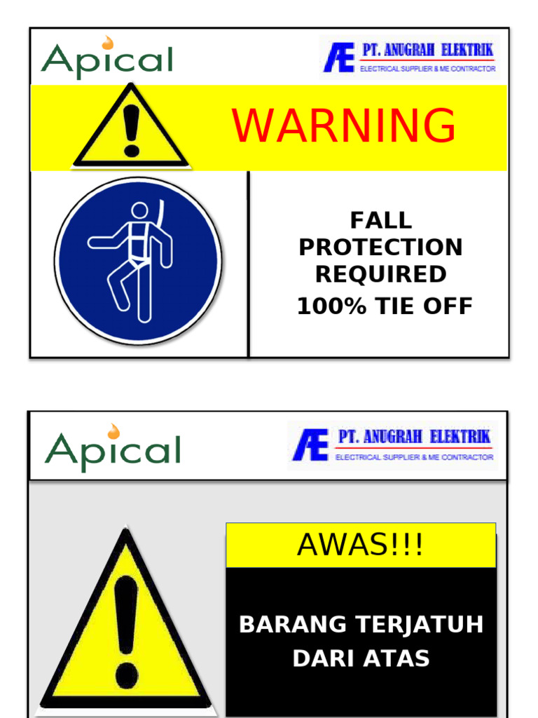 Sign Board Tie Off 100% | PDF