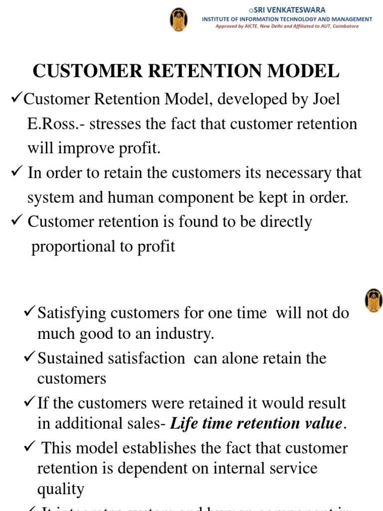 Customer Retention Model | PDF