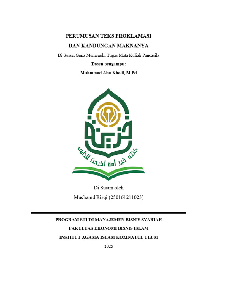 Proses dan Tokoh Teks Proklamasi | PDF
