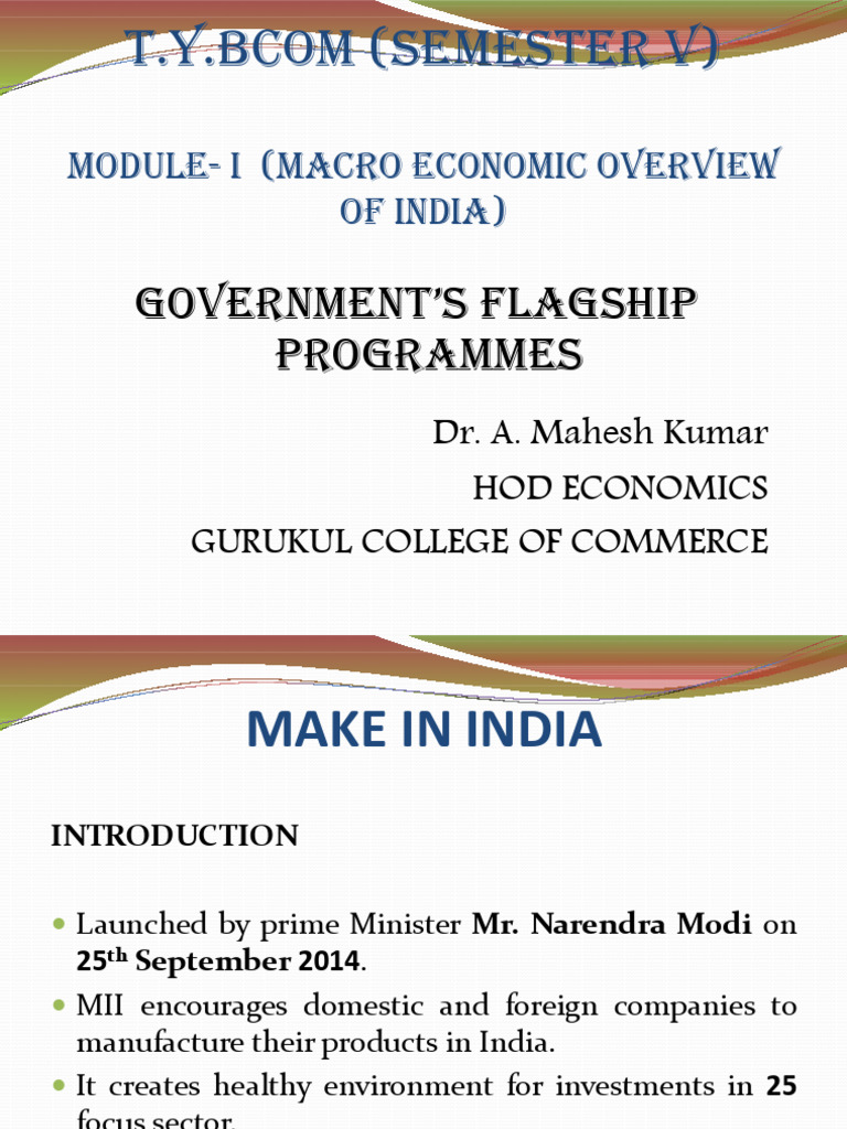 Government's Flagship Programmes-1 | PDF | Economies