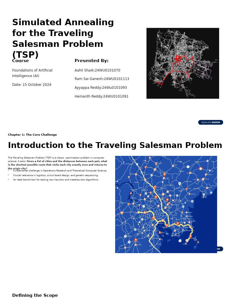 Simulated Annealing For The Traveling Salesman Problem TSP | PDF ...