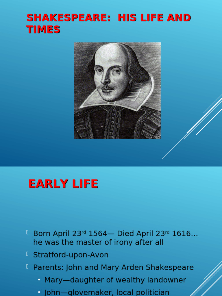 Shakespeare Life Times Etc | PDF | William Shakespeare