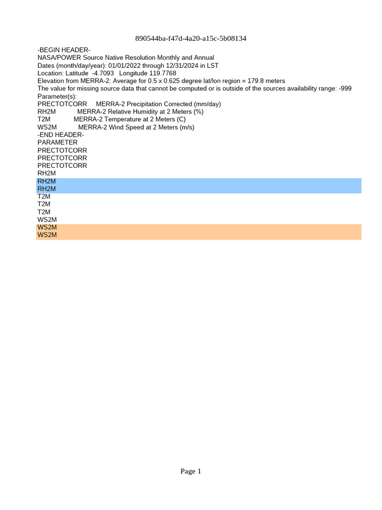 POWER_Point_Monthly_20220101_20241231_004d71S_119d78E_LST | PDF ...