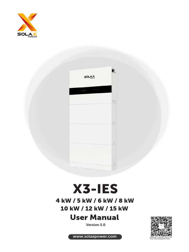 X3-IES Inverter User Manual 5.0 | PDF | Photovoltaic System | Power ...