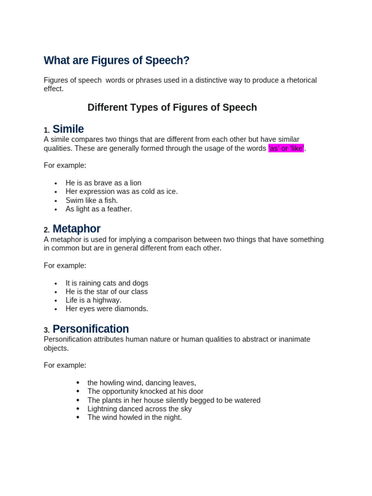 Understanding Figures of Speech | PDF | Metaphor