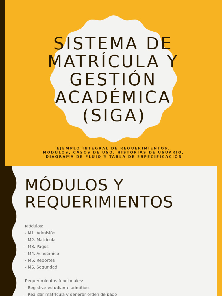 SEMANA 8 - Sistema Matricula Gestion Academica | PDF