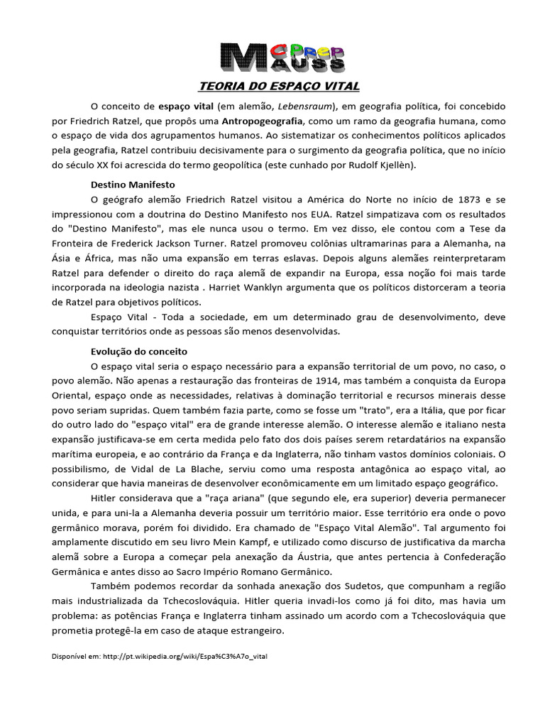 Grande Teoria Do Espaço Covital | PDF