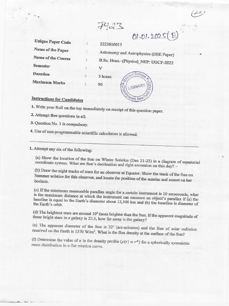 Astronomy & Astrophysics 7923 | PDF | Stars | Sun