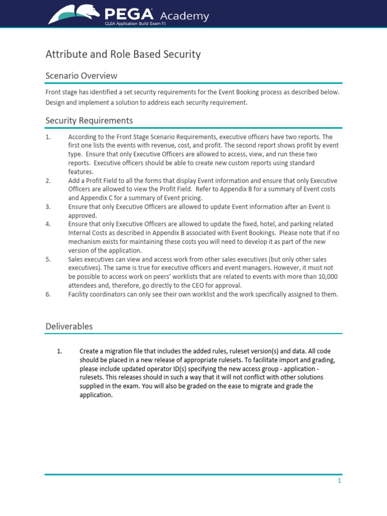 E1 - Attribute and Role Based Security | PDF | Profit (Economics ...