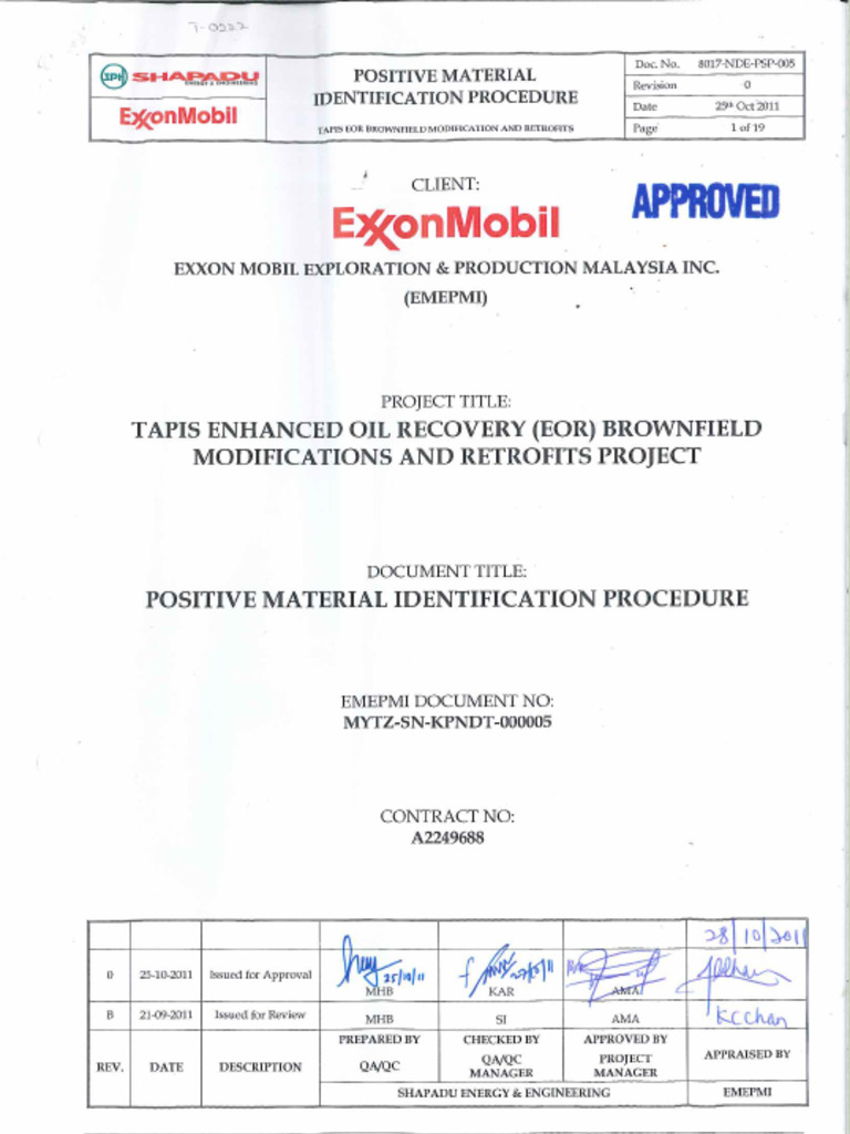 8017-Nde-Psp-005 Rev 0 - Positive Material Identification Procedure App ...