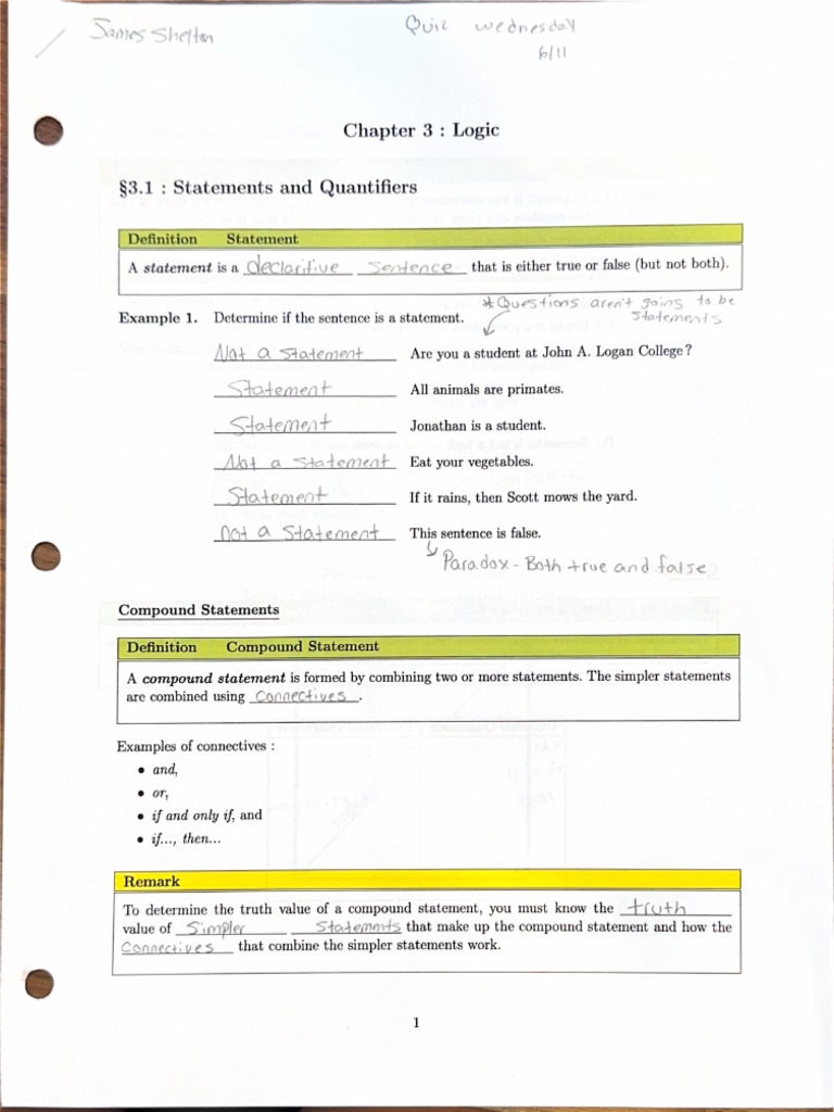Math 112 Notes | PDF