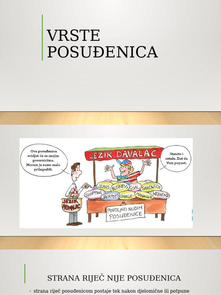 Vrste Posuđenica | PDF