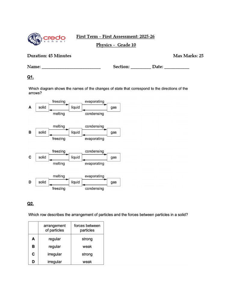 CS Grade 10 Test 1 | PDF