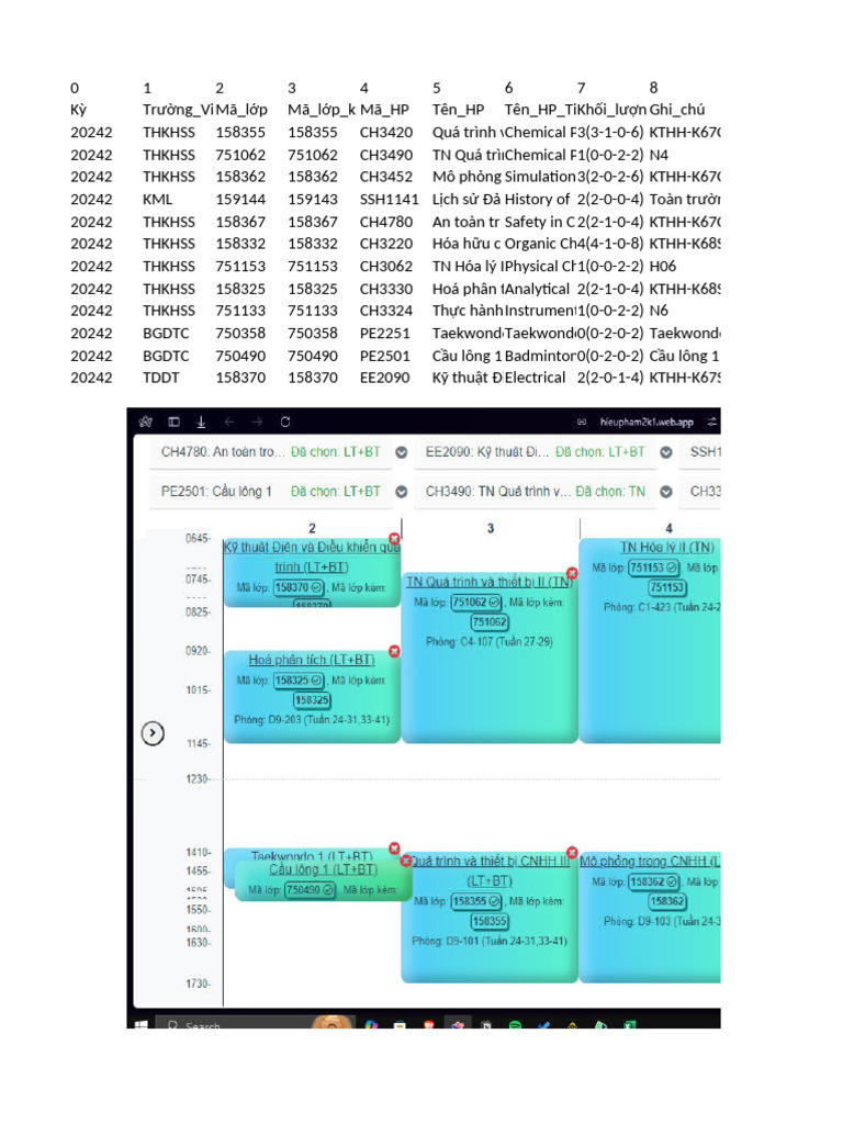 Time Table | PDF