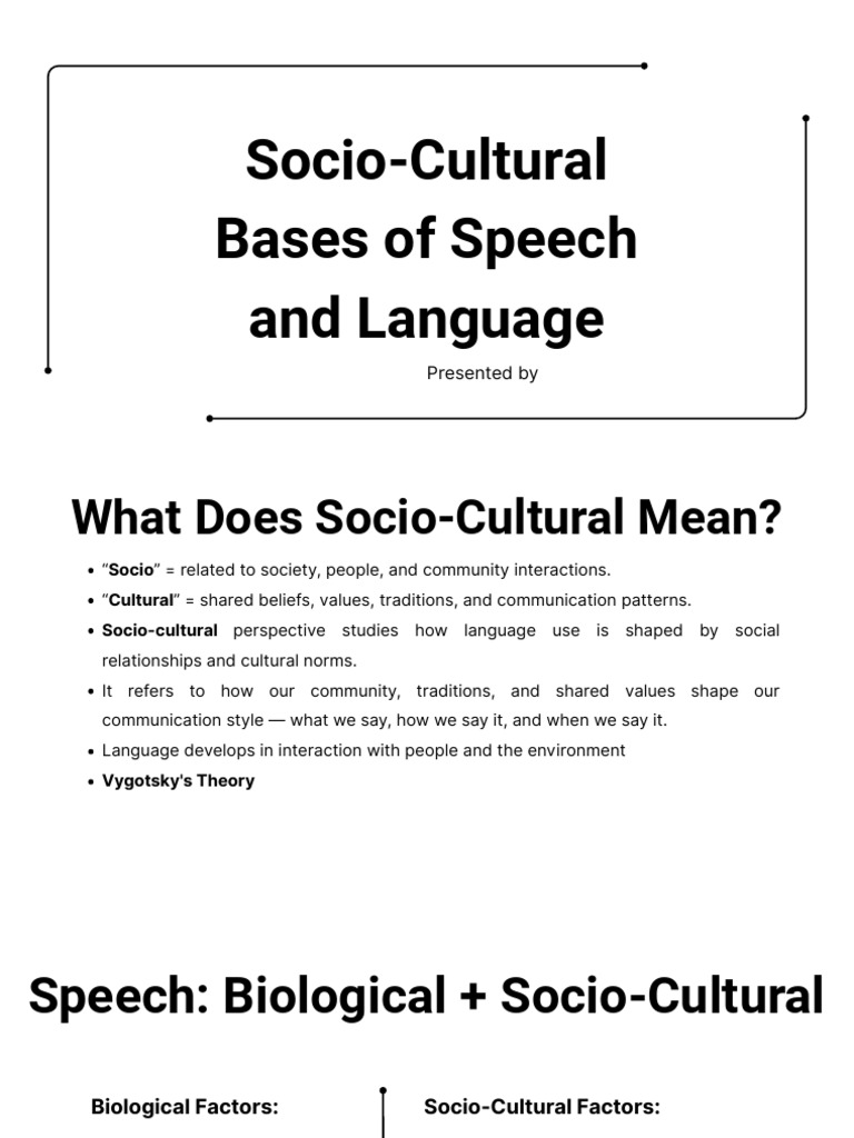 Socio-Cultural Influences on Language | PDF | Multilingualism ...