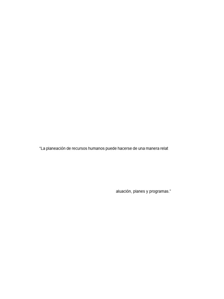 Planeación Efectiva de Personal en Empresas | PDF | Gestión de recursos ...