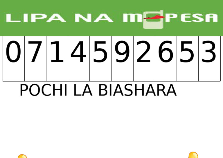 Pochi La Biashara Template | PDF
