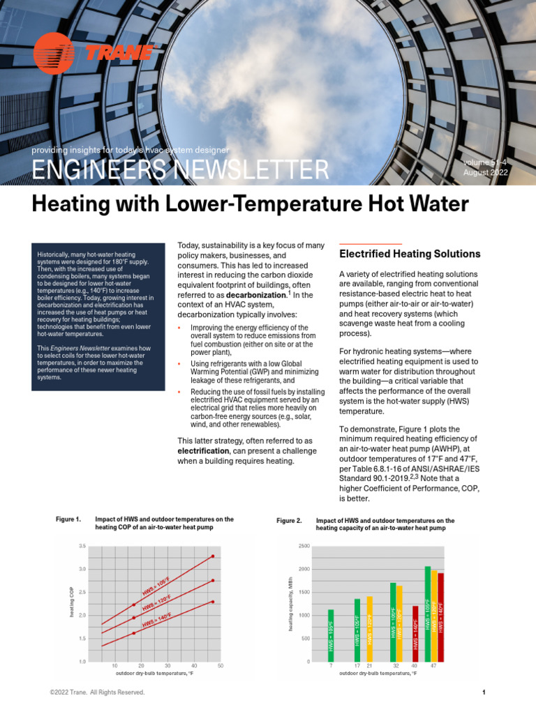 Lower-Temperature Hot Water Heating Solutions | PDF | Water Heating ...