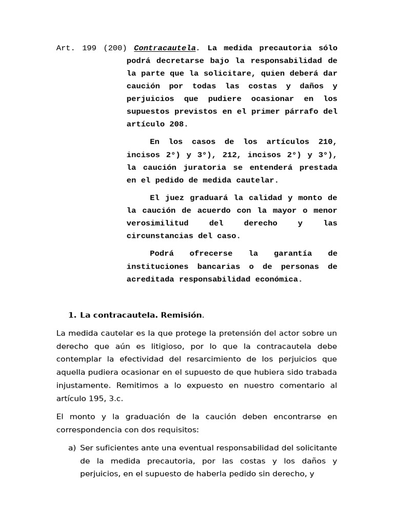 Contracautela | PDF | Mandato | Justicia