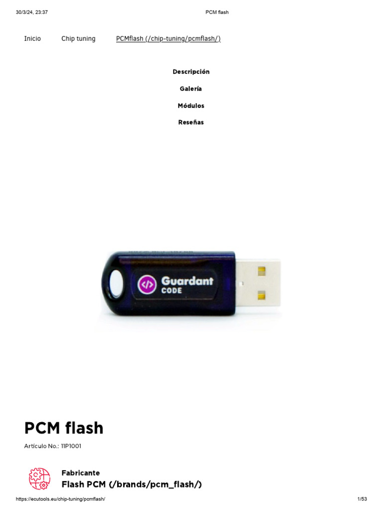 Módulos PCM Flash para Reprogramación ECU | PDF | Tecnología de ...