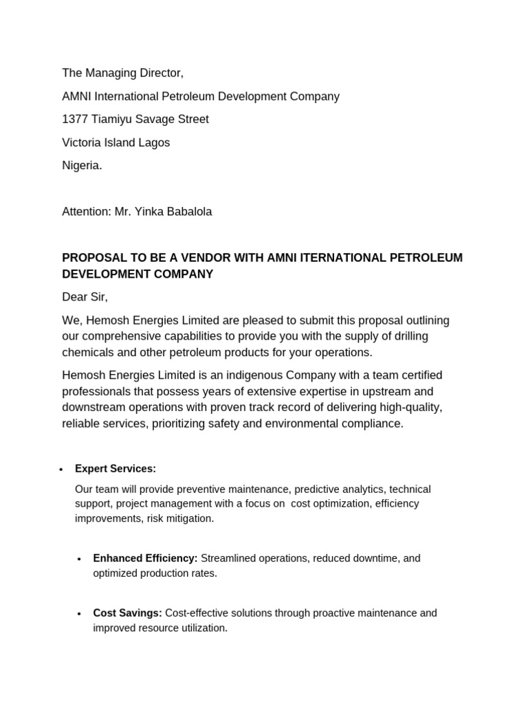 Amni Proposal | PDF