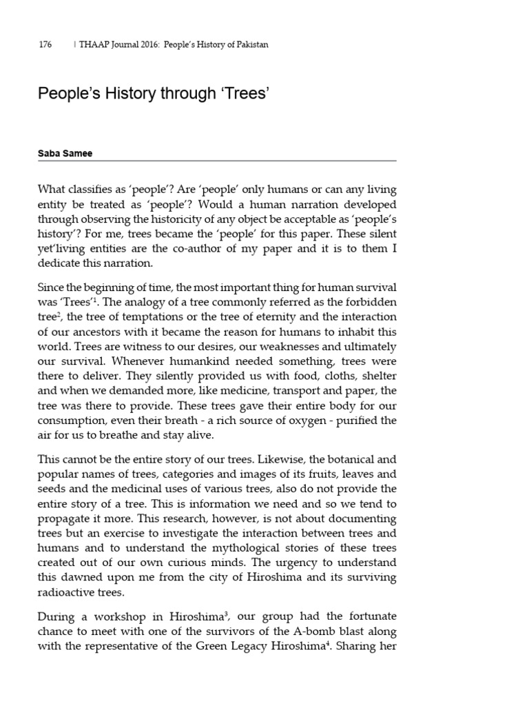 Peoples History Through Trees by Samee | PDF | Sita | Trees