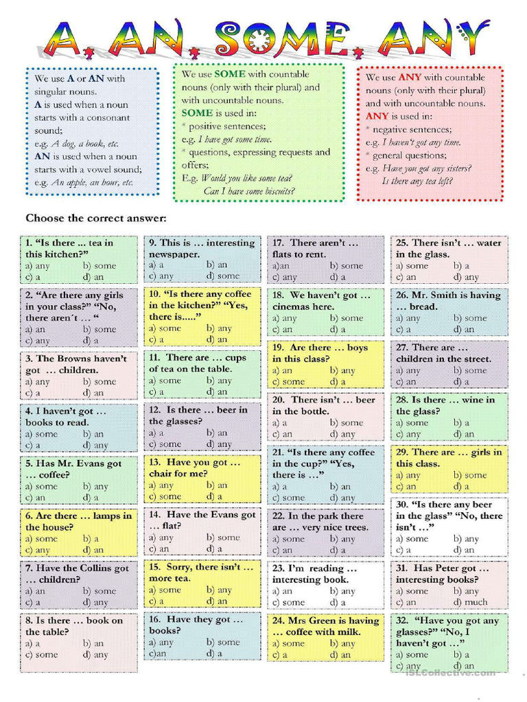 A, An, Some.. | PDF