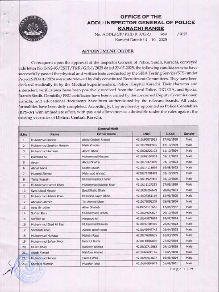 Central+Appointment+Order Compressed | PDF