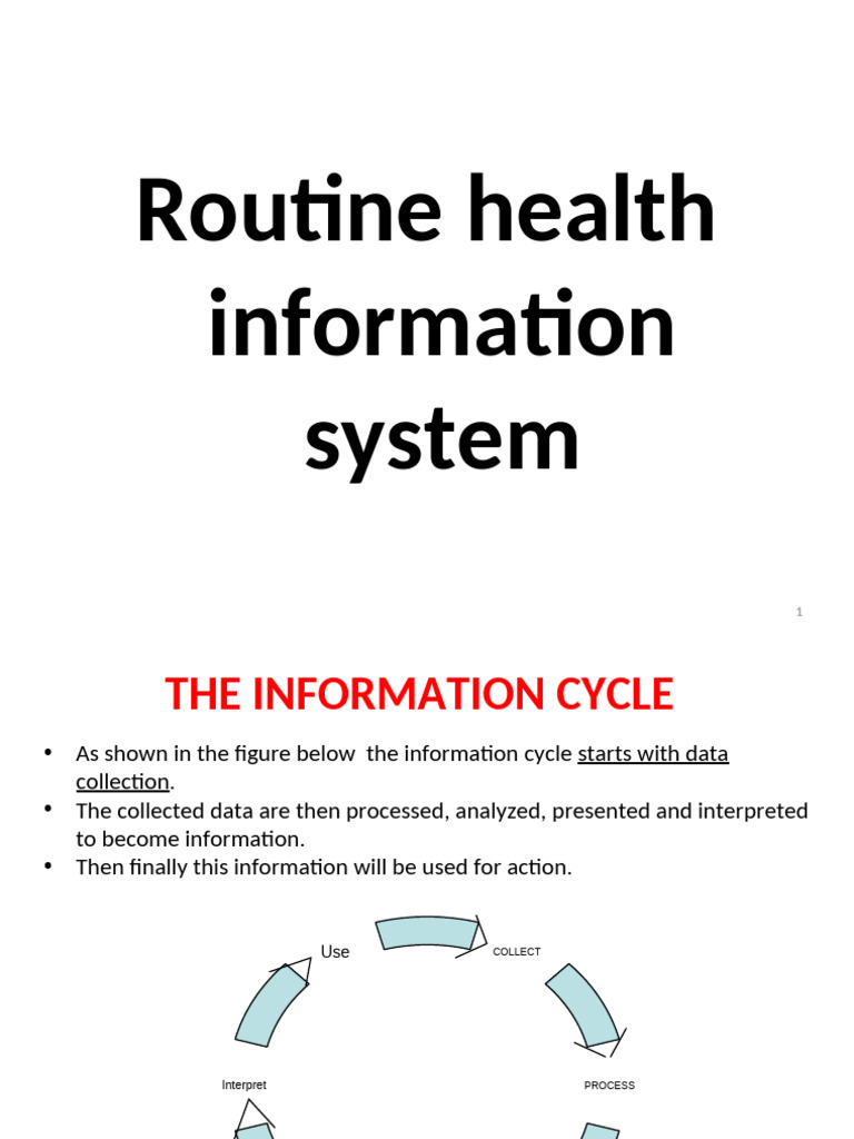 Chapter 5 Routine Health Information System | PDF | Data | Data Warehouse