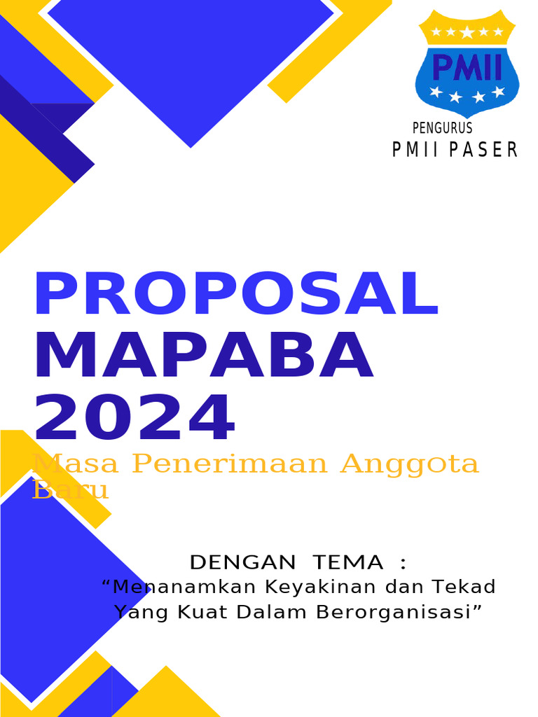 Proposal MAPABA 2024 PMII Paser | PDF