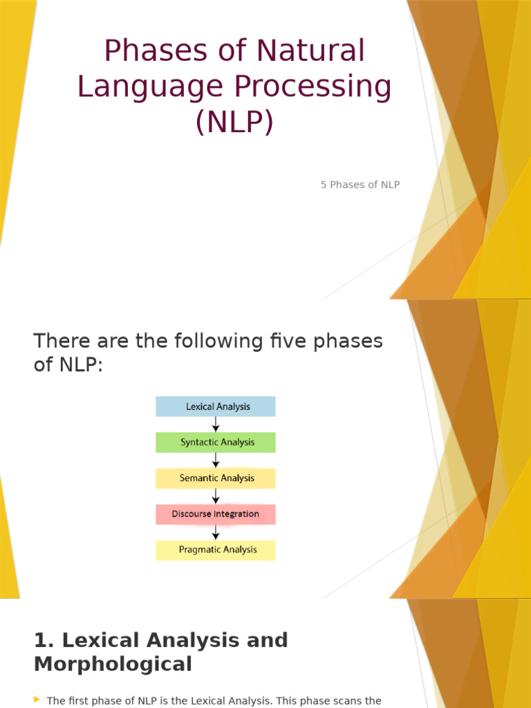 Phases of Natural Language Processing | PDF | Parsing | Semantics