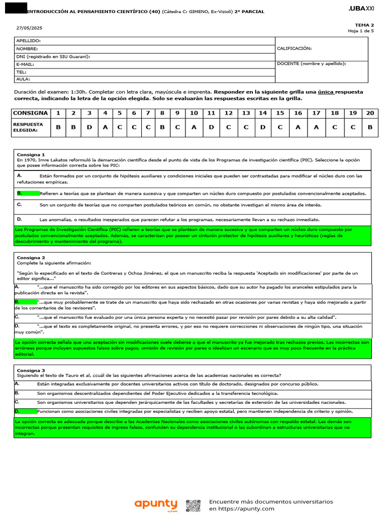 Claves Tema 2 - Parcial 2 - 1C 2025 - IPC C | PDF | Heliocentrismo | Teoría