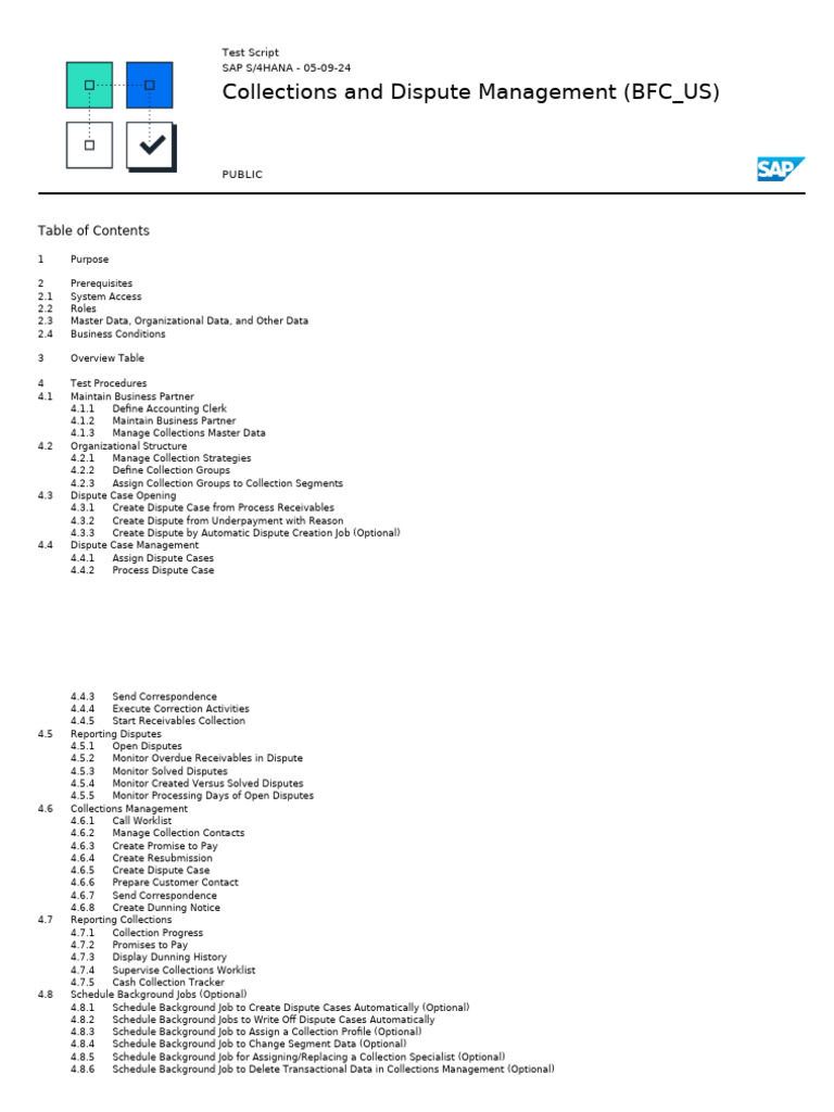BFC S4hana2023-Fps02 BPD en Us - Collection and Dispute | PDF | Invoice ...