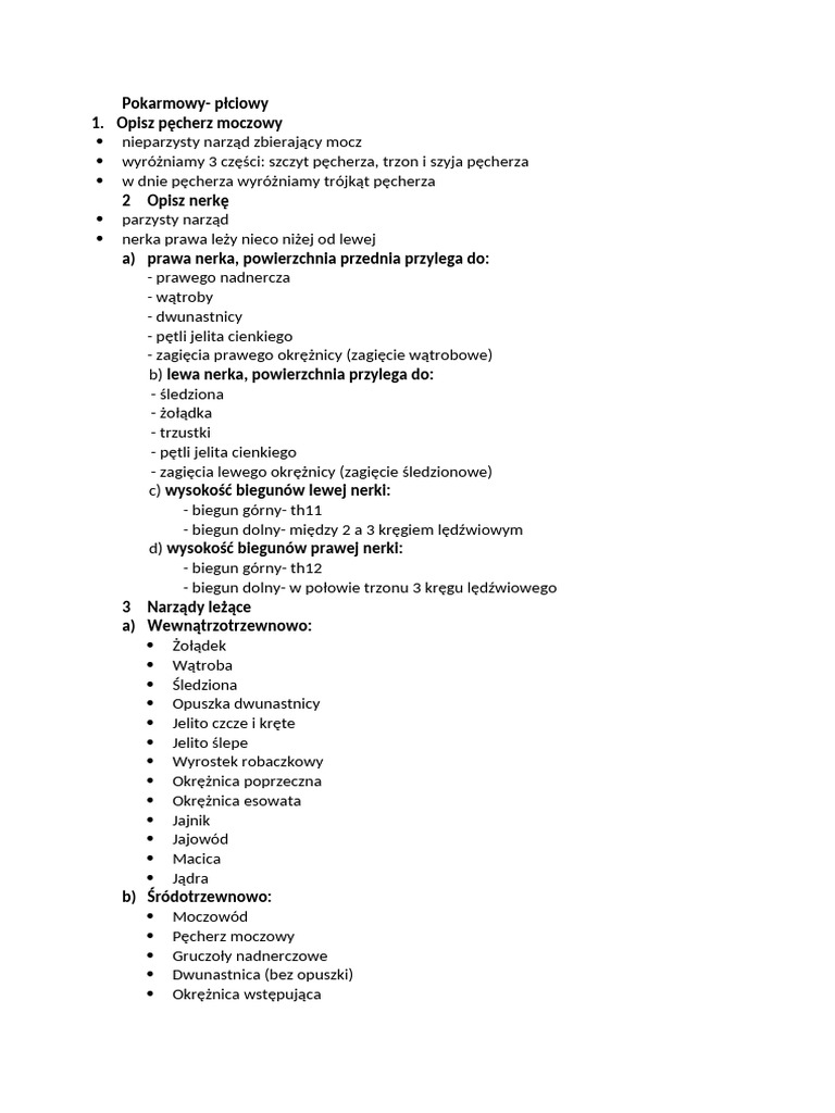 Anatomia - Test | PDF