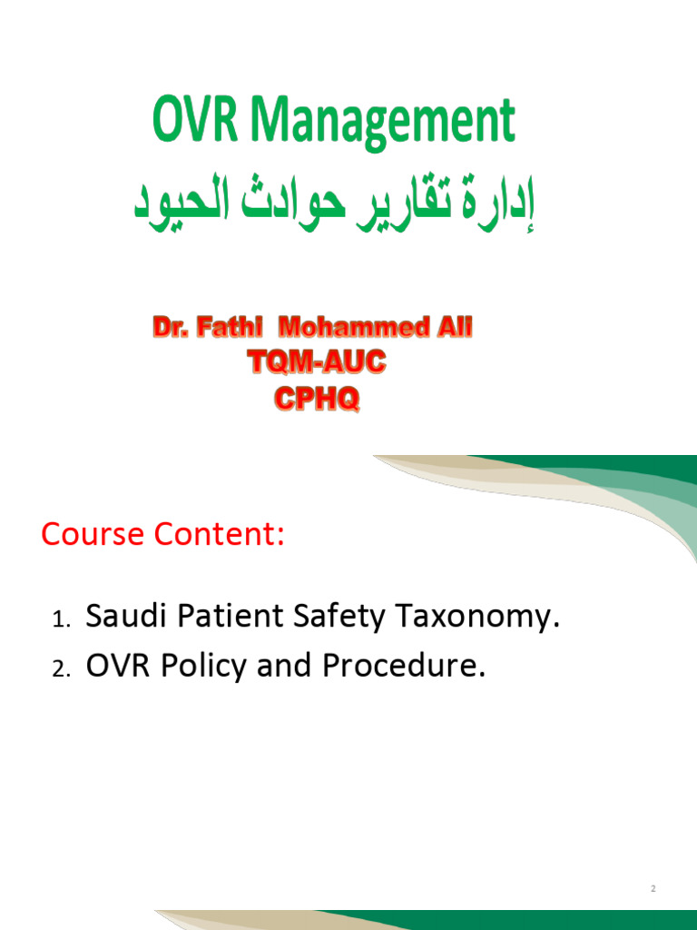 Events Reporting System (OVR) - 220603 - 164157 | PDF | Patient Safety ...