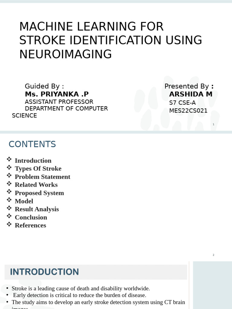 Stroke Detection (1) Up | PDF | Stroke | Deep Learning