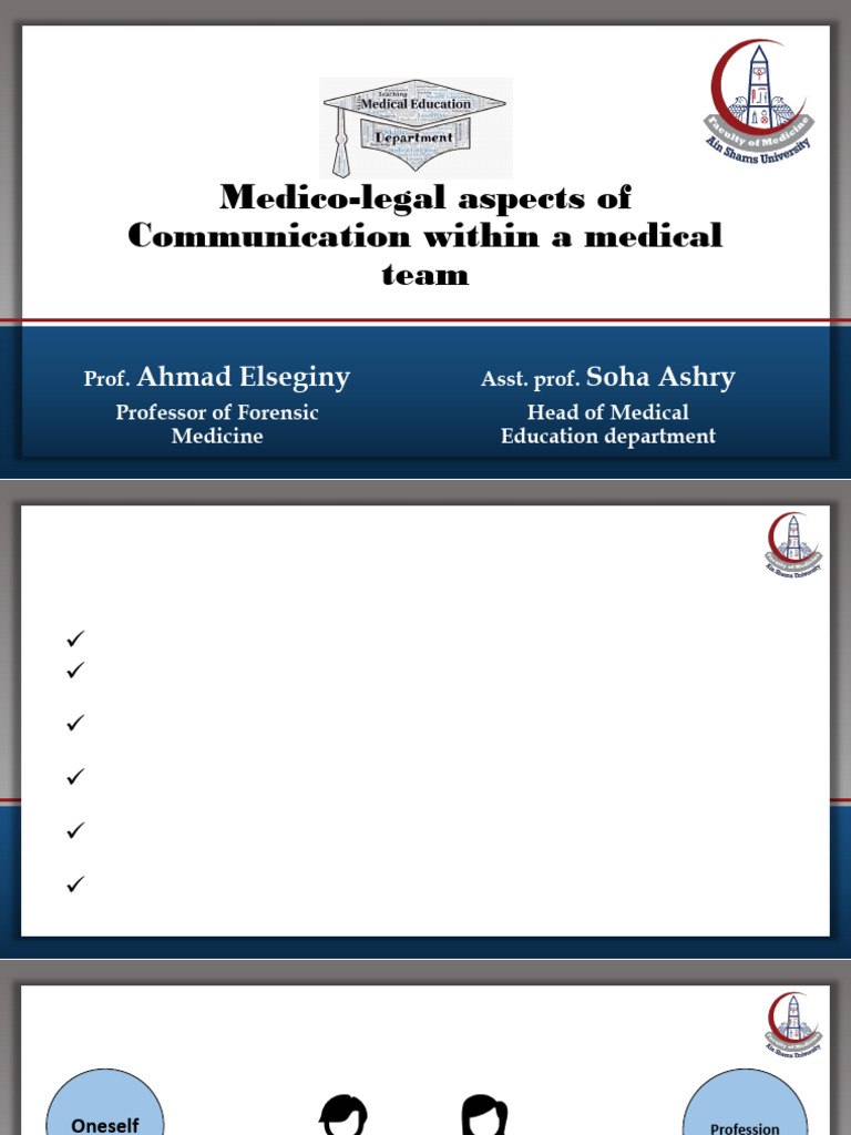 8-Medicolegal Aspects - Comm. Med. Team | PDF | Surgery | Patient Safety